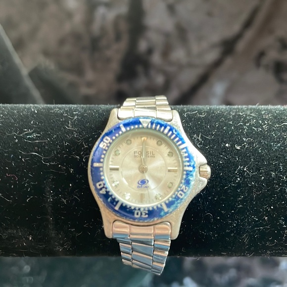Fossil | Accessories | Fossil Blue Ladies Watch | Poshmark